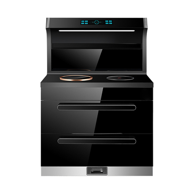 美满好太太纯电集成灶电磁炉电陶炉一体凹面大功率一电一陶蒸烤箱