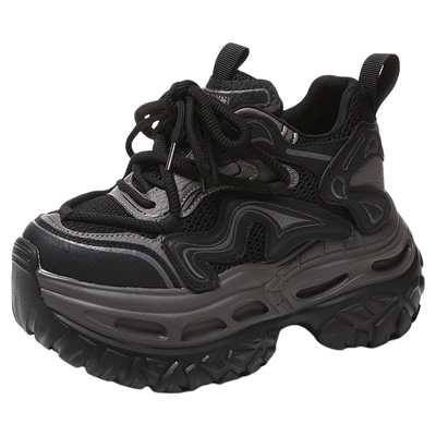 松糕厚底老爹鞋女小个子内增高鞋