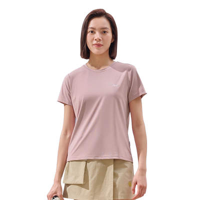 探路者功能短袖T恤女 24春夏新款速干弹力凉感短袖TAJJBM82721