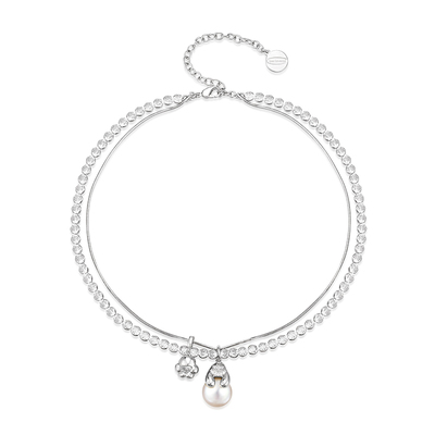 lostinecho珍珠chocker项链女