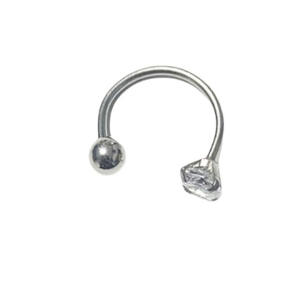 锆石高级感钛钢耳骨钉十字架耳钉