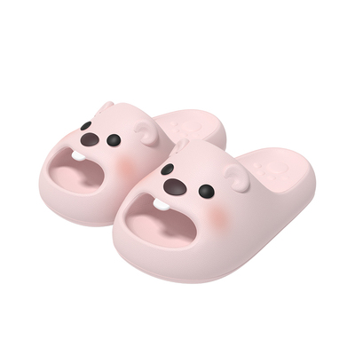 latetime可爱小海狸亲子儿童拖鞋