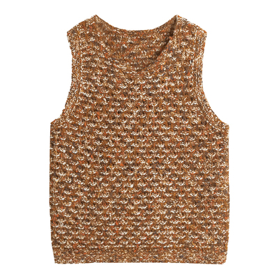 322WORKHOUSE马海毛叠穿v领毛衣背心针织马甲女2025冬季新款B902