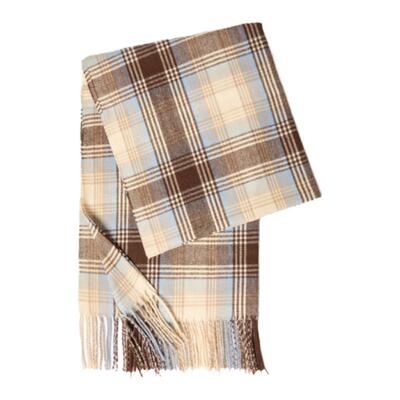 星月豚骨日系格子保暖秋冬围巾女