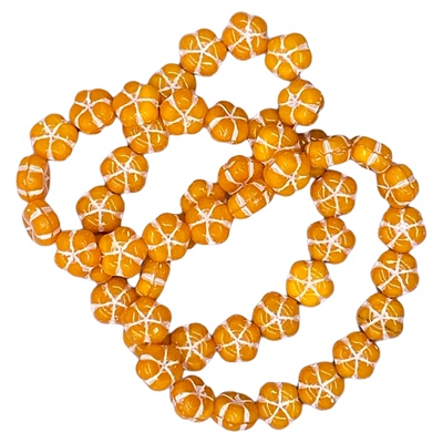 进口捷克小胖花五瓣花小花珠约6mmdiy玻璃珠手工手作串珠散珠材料