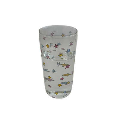 ins彩色满天星玻璃杯耐冷热家用咖啡杯水微波炉专用早餐果汁杯