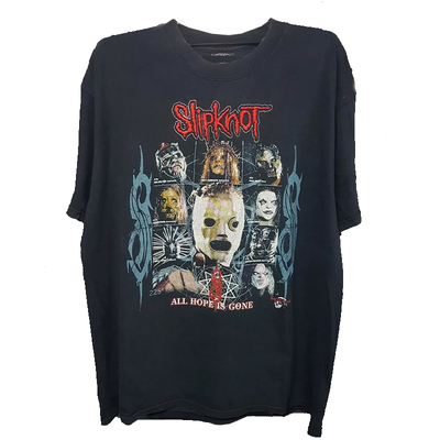 Slipknot活结乐队人像印花T恤