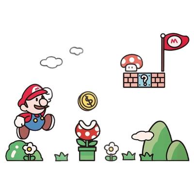 儿童房间超级玛丽装饰贴纸