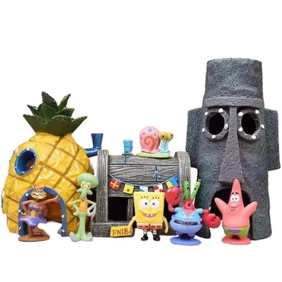 菠萝屋鱼缸造景全套餐卡通装饰摆