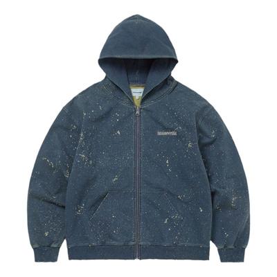 thisisneverthat®Indigo Dyed Zip Up Hoodie秋冬泼墨卫衣外套