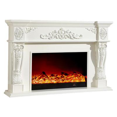 德利轩欧式实木客厅电视柜壁炉架