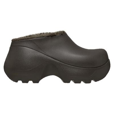 Crocs卡骆驰女鞋棉拖鞋包头拖鞋Hydra凉拖7.6cm增高鞋秋冬季保暖