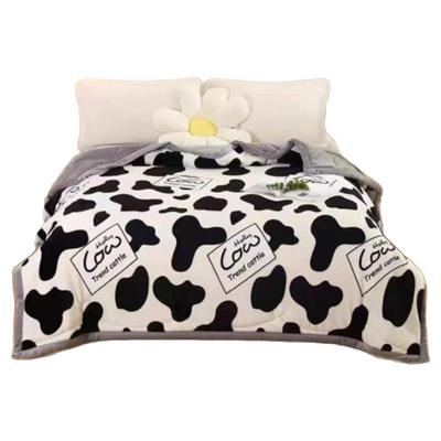 高品质双面牛奶绒被子温暖舒适冬被加厚保暖被芯单双人秋冬被