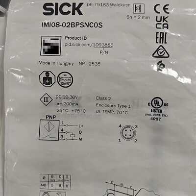 西克接近开关IMI08-02BPSNC0S，订货号10938—议价