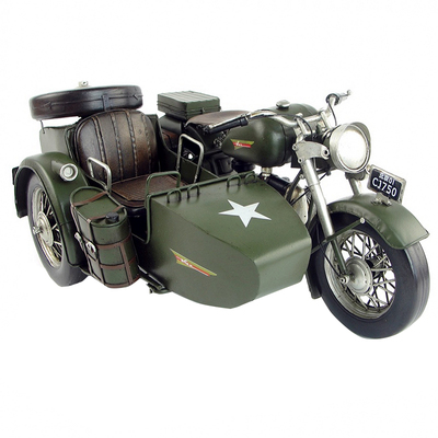 长江750侉子三轮模型铁艺摩托车