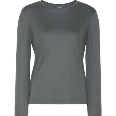 【秋冬新降】MaxMara 26秋冬新品女装棉质混纺长袖T恤9976026106