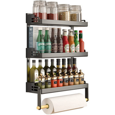 磁吸冰箱置物架侧面收纳架家用