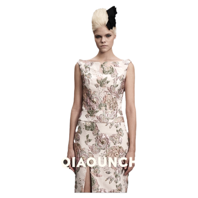 欧洲进口料俏云曦法式收腰连衣裙