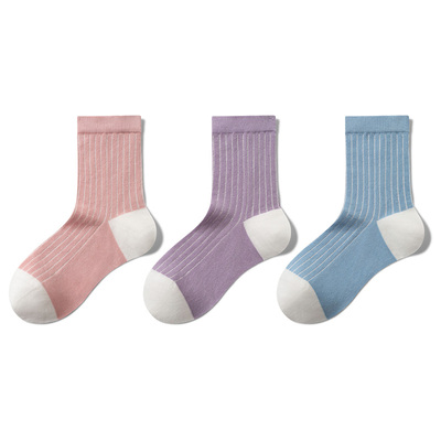 舒雅舒美棉3A抑菌中筒袜