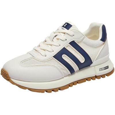 明星同款百丽男鞋透气休闲运动鞋新款商场厚底跑步阿甘鞋8LN01BM4