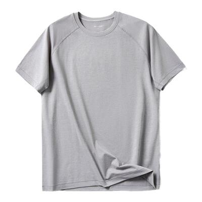 舒适透气弹力百搭纯色半袖T恤