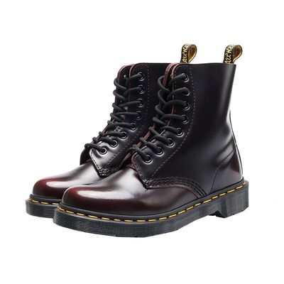 1460擦色红马丁靴固特异工艺情侣