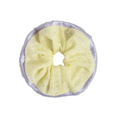 双成记丨糖霜泡芙丝缎镶边发圈 马卡龙头绳多巴胺春夏头饰