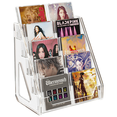 cd碟片架子亚克力阶梯式CD碟片架