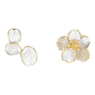 dodogogo不对称山茶花耳环