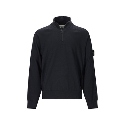 【自营】STONE ISLAND男士半拉链羊毛衫针织衫L2S155100008 S00A1
