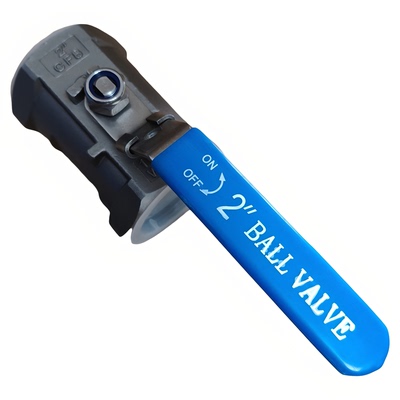不锈钢内螺纹球阀带锁BALLVALVE