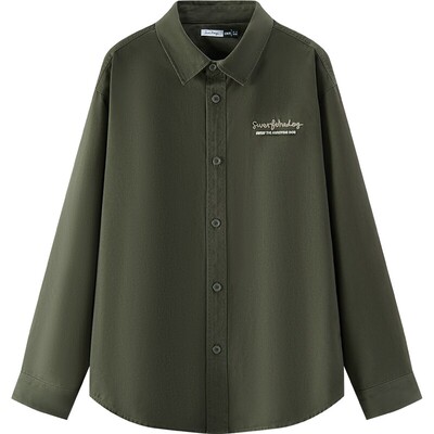 森马斯沃夫小狗联名字母刺绣衣男