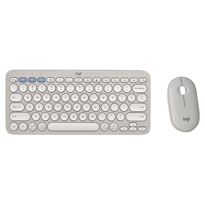 罗技时尚系列PEBBLE 2 COMBO键盘鼠标套装蓝牙键鼠轻音办公k380