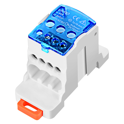 UKK单极分线盒导轨式一进多出