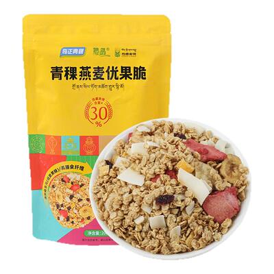 奇正水果代餐非油炸200g燕麦片