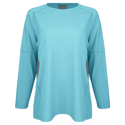 SLIMMO健身长袖T恤女宽松速干跑步t恤健身服运动上衣罩衫长袖速干