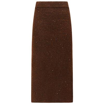 COCOBELLA细闪亮片针织半身裙