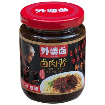 外婆卤香辣卤肉拌面饭下饭酱228g