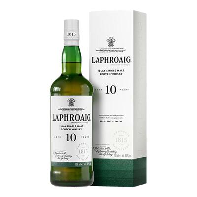 Laphroaig/拉弗格10年苏格兰艾雷岛泥煤味单一麦芽威士忌700ml