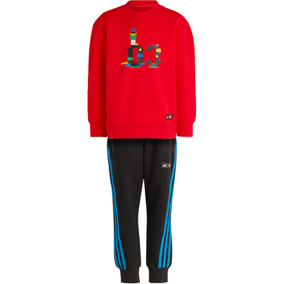 Adidas/阿迪达斯正品高积木联名小童运动休闲长袖套装HB4474