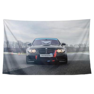 汽车宝马3系写真装饰背景布