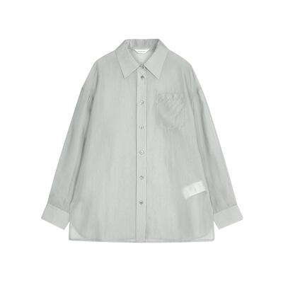 CONCISE-WHITE女士轻透衬衣