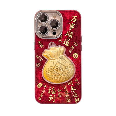 PPMT中国风新年红苹果防摔手机壳