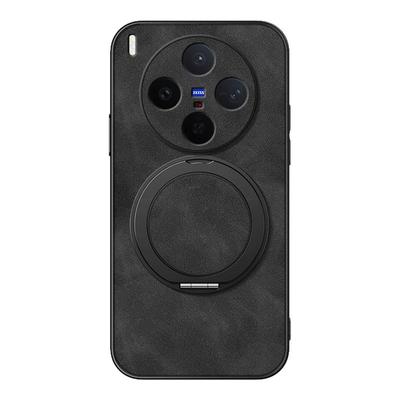 适用vivox300pro手机壳x100ultra/x200s/80/70/60保护套x90pro+旋转支架vivo磁吸s30新款羊巴皮纯色男女款