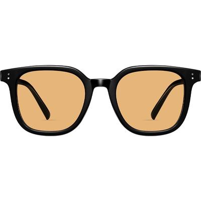 黑框茶色墨镜女变色太阳眼镜