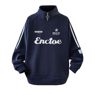 男生加绒加厚卫衣秋冬新款