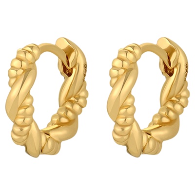 一撇一捺YPYN缠绕绳结耳扣925银