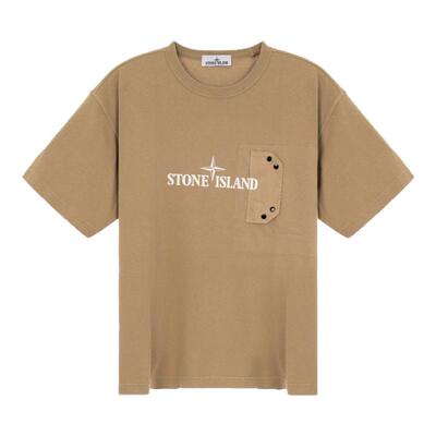 STONE ISLAND 春夏新款男士休闲短袖圆领T恤银泰百货精品301574