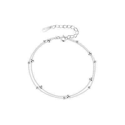 925纯银双层手链女爆款精致轻奢