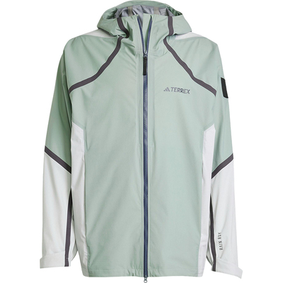 Adidas/阿迪达斯正品新款男士户外拼接徒步宽松冲锋衣JD5835